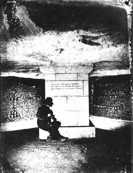 Catacombes De Paris, 1861 - Felix Nadar - WikiArt.org