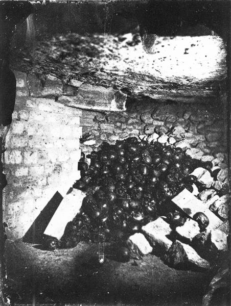 Catacombes De Paris, 1861 - Felix Nadar - WikiArt.org