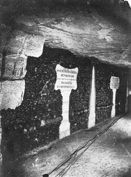 Catacombes De Paris, 1861 - Felix Nadar - WikiArt.org
