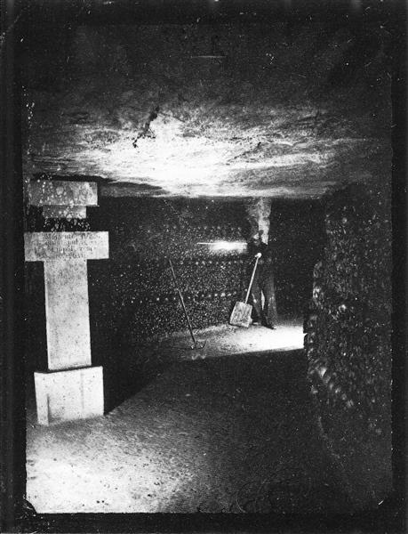 Catacombes De Paris, 1861 - Felix Nadar - WikiArt.org