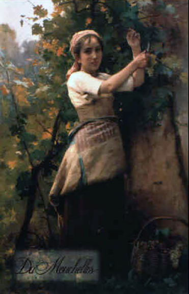 In the Vineyard, 1893 - Léon Bazile Perrault - WikiArt.org