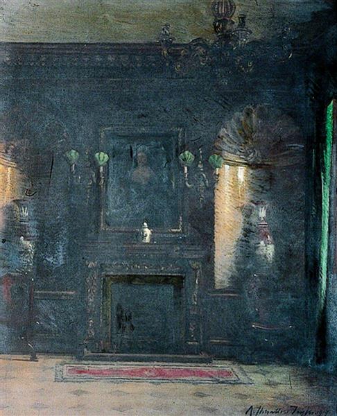 Manor House hall, 1919 - Albert Chevallier Tayler - WikiArt.org