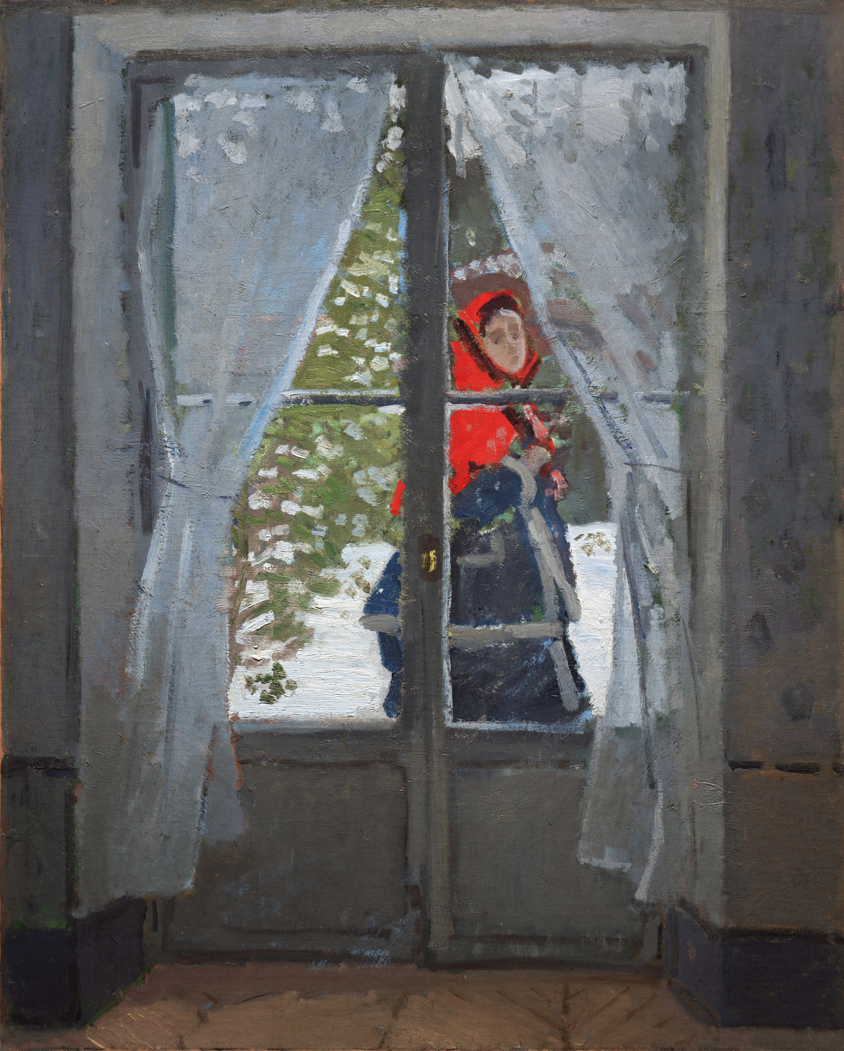 The Red Cape (Madame Monet) - Claude Monet - WikiArt.org - encyclopedia ...