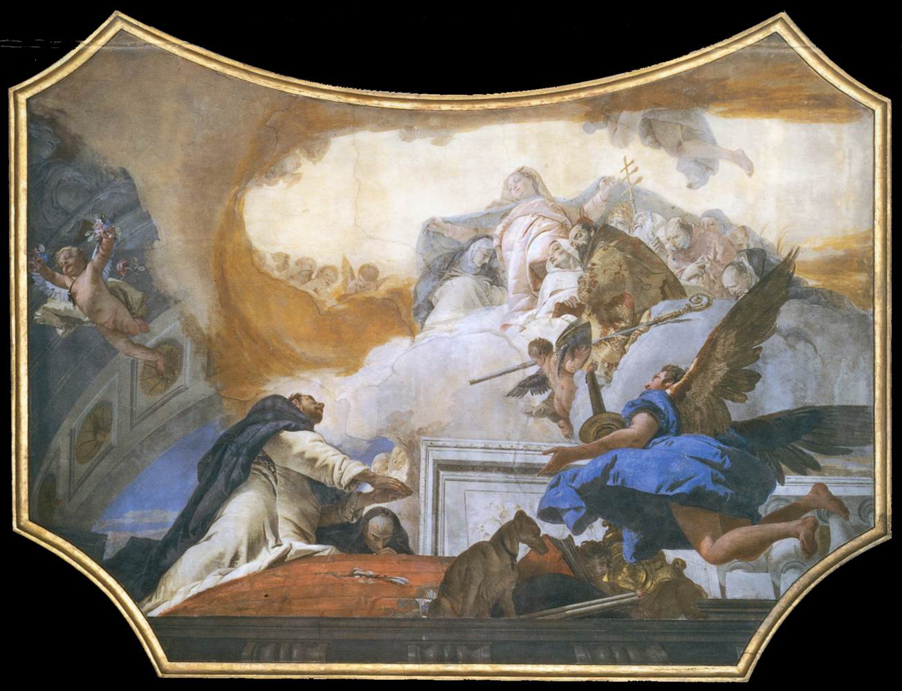 The Virgin Appearing to St Dominic, 1737 - 1739 - Giovanni Battista ...