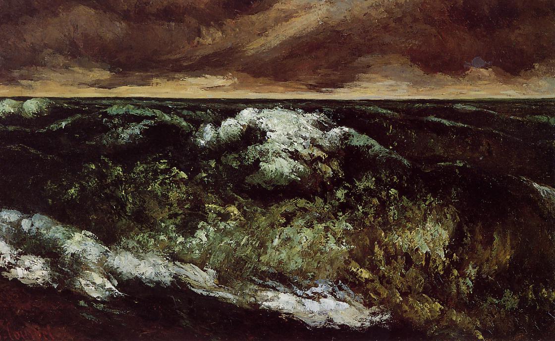 The Angry Sea, c.1869 - c.1870 - Gustave Courbet - WikiArt.org