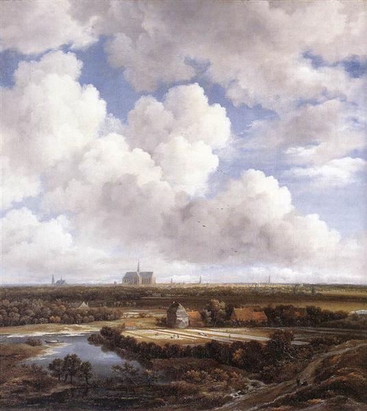 View of Haarlem with Bleaching Grounds, 1665 - Jacob van Ruisdael ...