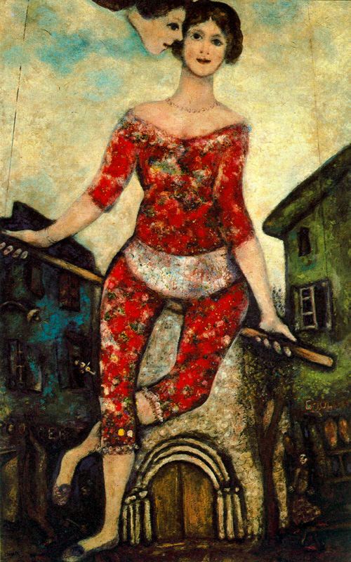 The Acrobat, 1930 - Marc Chagall - WikiArt.org